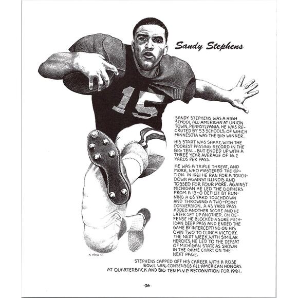 None and/or Unknown | Other | Sandy Stephens Allamerican 96 Iowa Game ...
